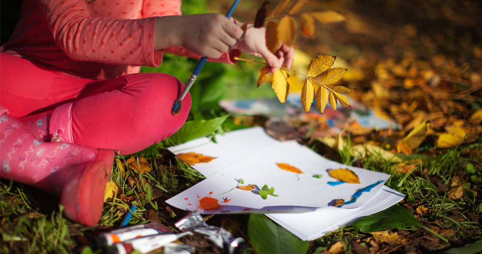 Framed autumn surprise - Arts and crafts - Educatall