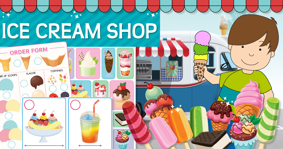 The ice cream shop - Theme and activities - Educatall