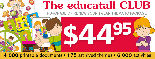 Pre-K activities, learning games and crafts with printables.